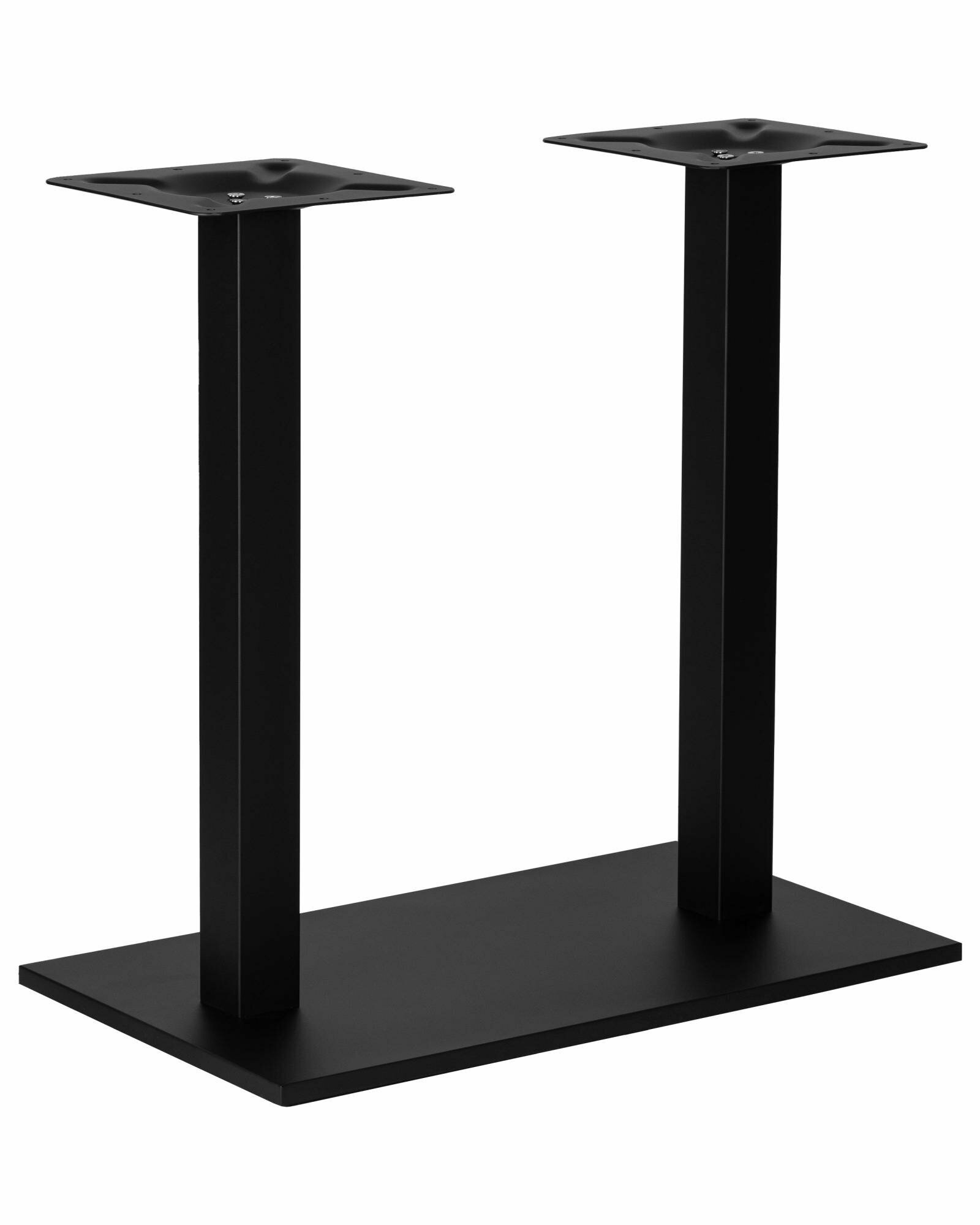 Подстолье EDWARD STOOL MARKET черный, металл, круглая столешница, прямоугольное основание