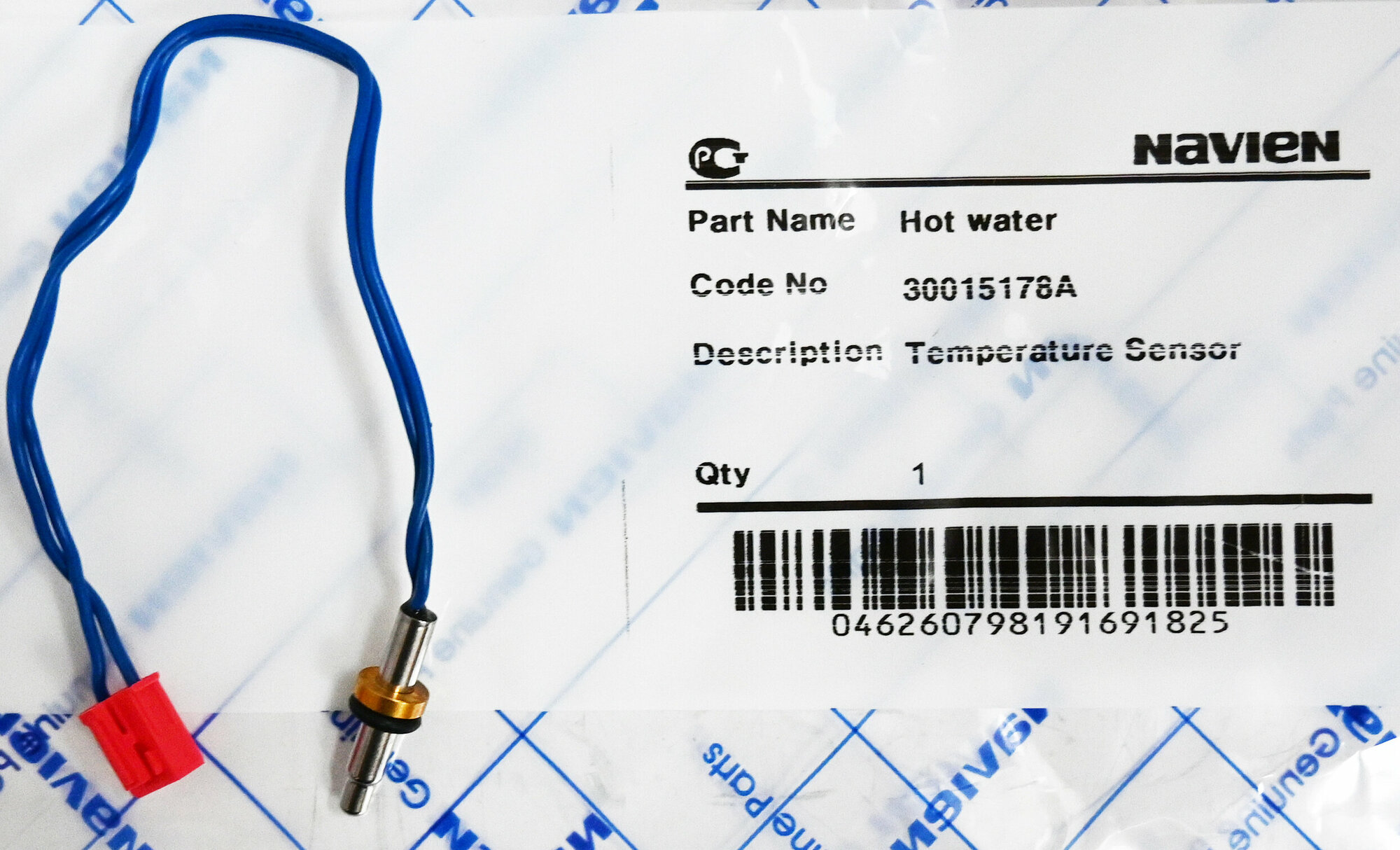 Датчик температуры ГВС Navien: Deluxe C, E, S 30015178А