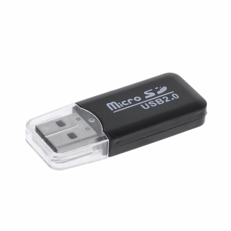 Прозрачный корпус USB2.0-кард-ридер-Черный