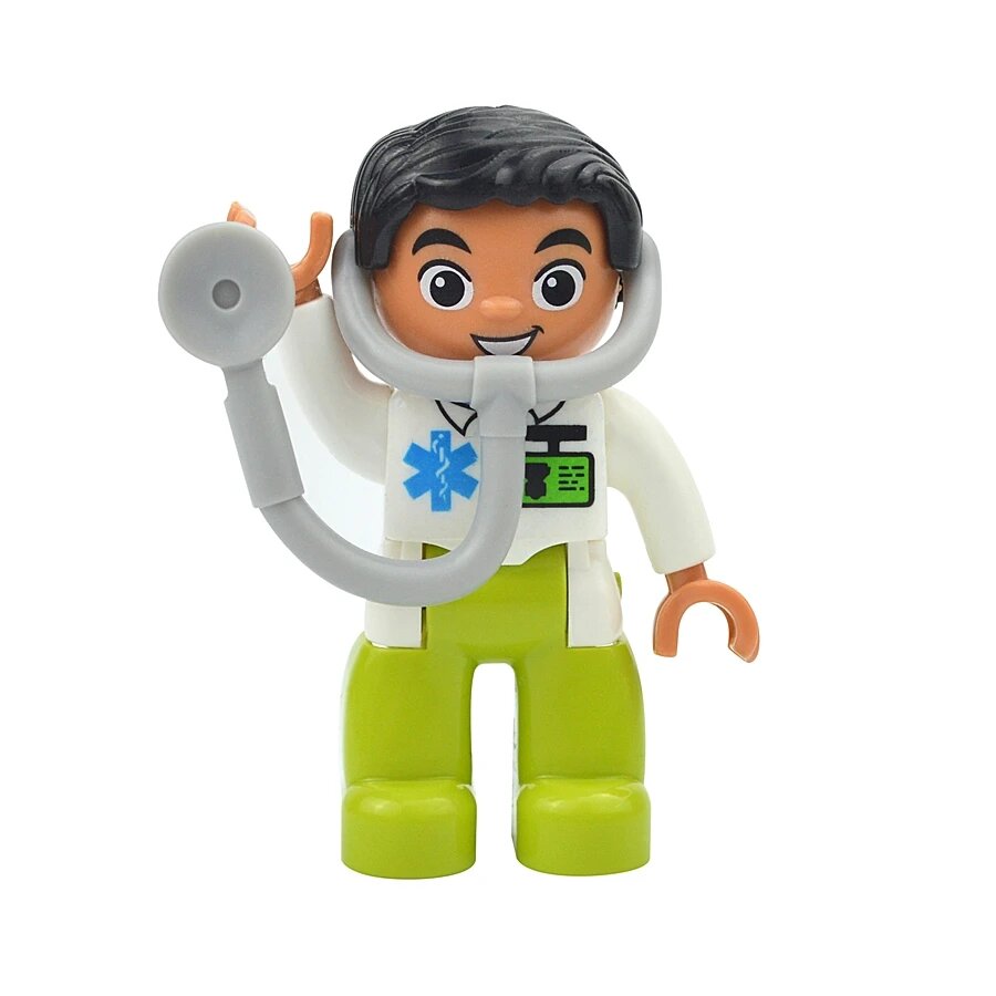 Большие строительные блоки Леду, фигурки для кукол Surgeon Male