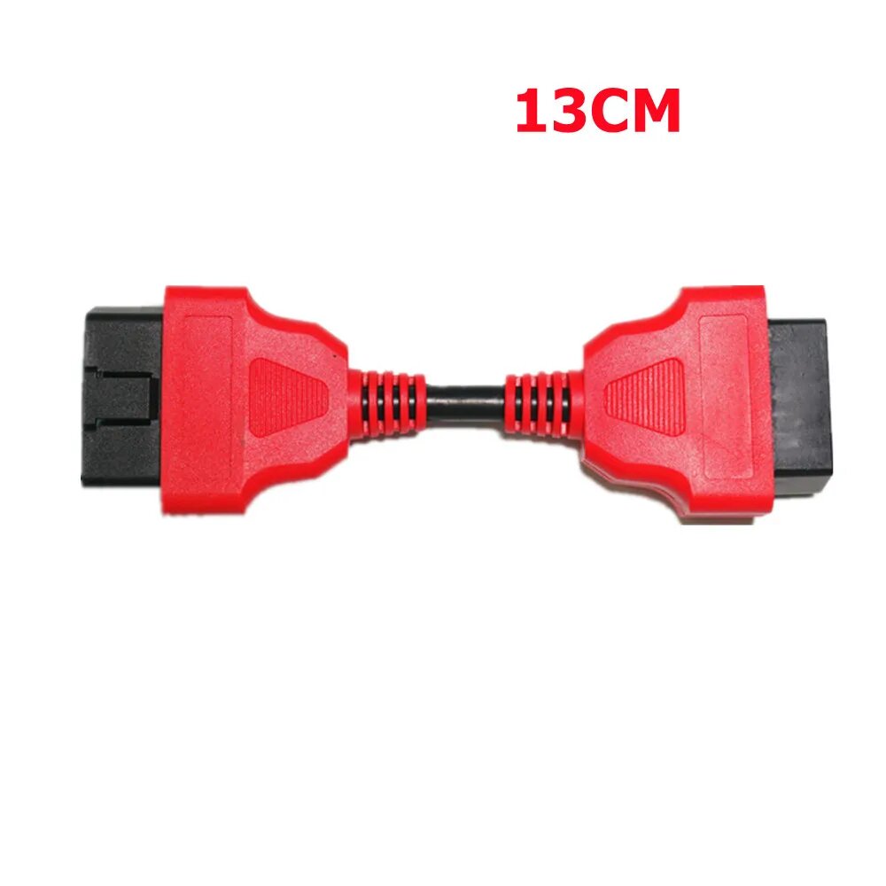 OBD 2 Кабель-удлинитель 16-контактный, Red 13CM