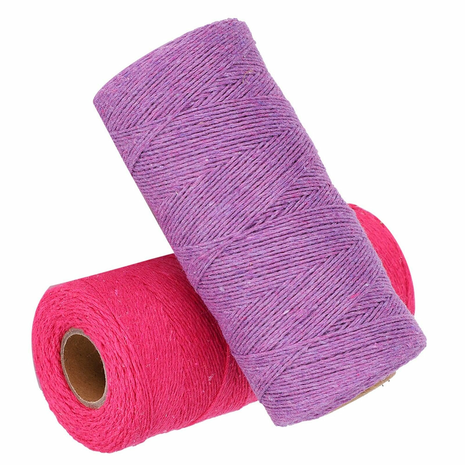 2 шт. хлопковая пряжа для ткачества 8/4, 250 м, для вязания ковров и пледов