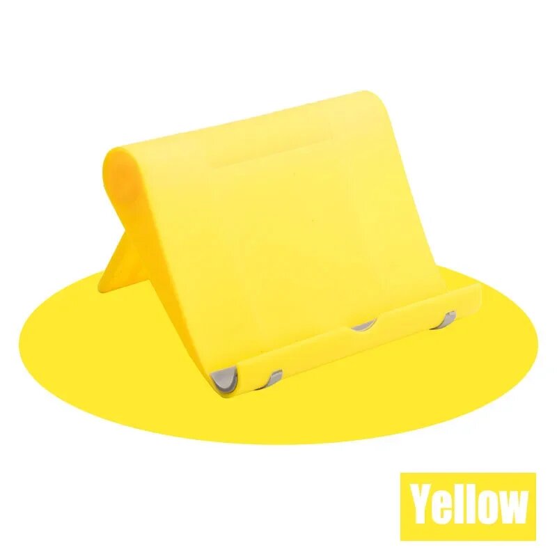 Гибкая складная настольная подставка для мобильного телефона, планшета, держатель для Yellow