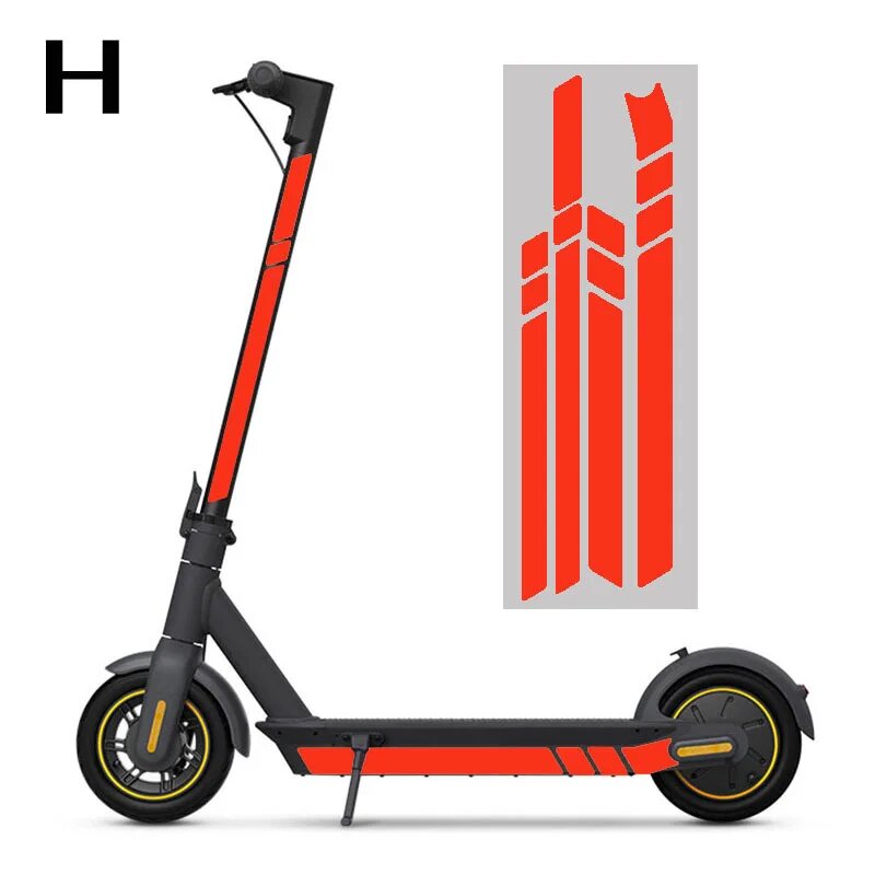 Флуоресцентные светоотражающие наклейки для Ninebot Max G30 G30D