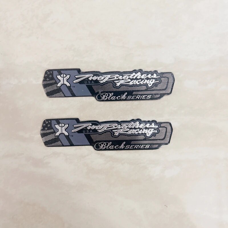 Мотоциклетные наклейки 2 шт, два брата, гоночный алюминиевый сплав, термостойкий выхлопной B