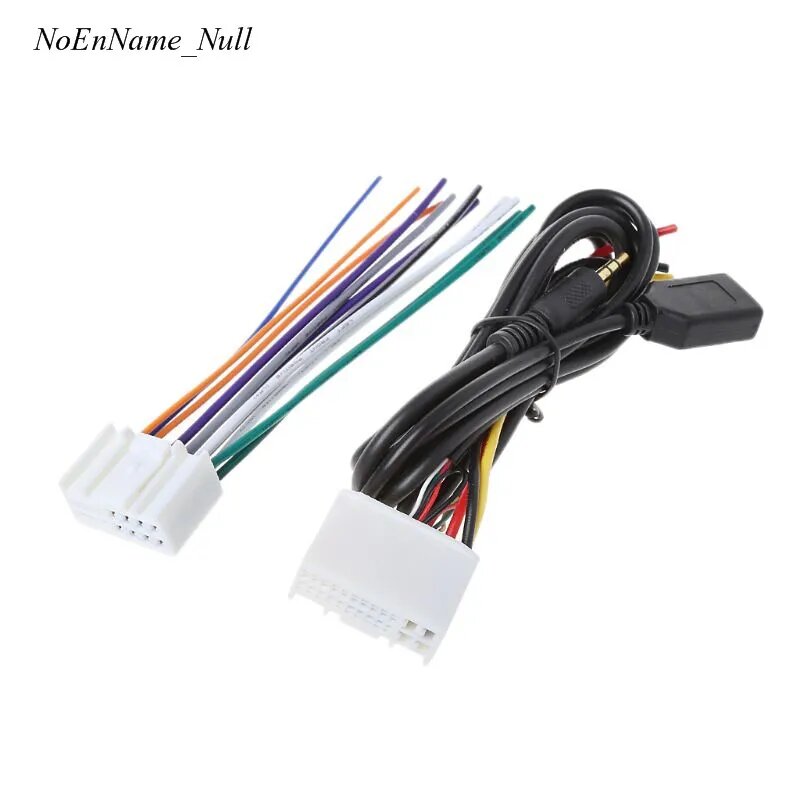 Автомобильный аудио CD стерео адаптер жгута проводов с разъемом USB/AUX (3,5 мм) для Hyundai IX35/Elantra/Santa Fe/Sonata Factory OEM радио