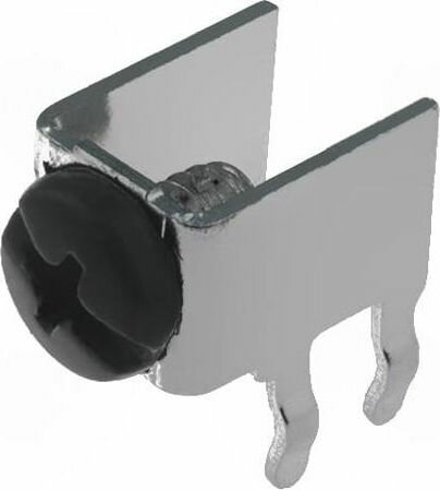 Наконечник KEYSTONE 7692-3 зажим под винт, THT, зажим под винт, черный, 7,5x5мм, 1 шт