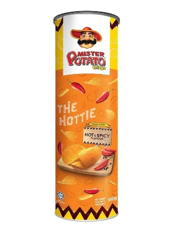 Чипсы картофельные MISTER POTATO с острым и пряным вкусом Hot and Spicy /туба/ 160г