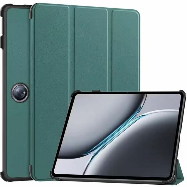 Чехол на OnePlus Pad Lite / Oppo Pad SE, 11 дюйма, 2025 года, умный с магнитом, темно-зеленый