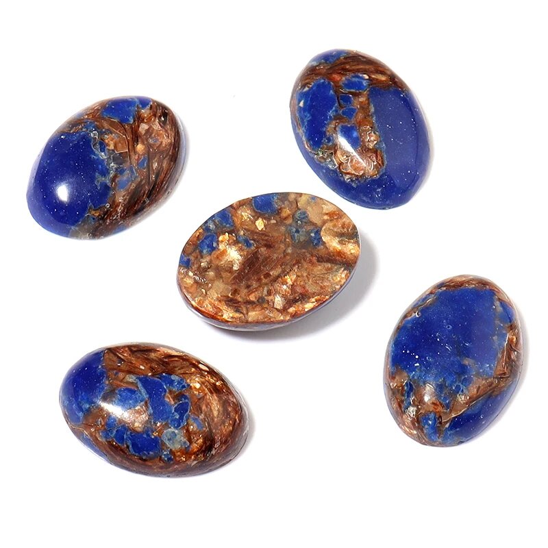 Кабошоны из лазурита DC Impressionism 2 шт. Синий, 18x25mm, lapis