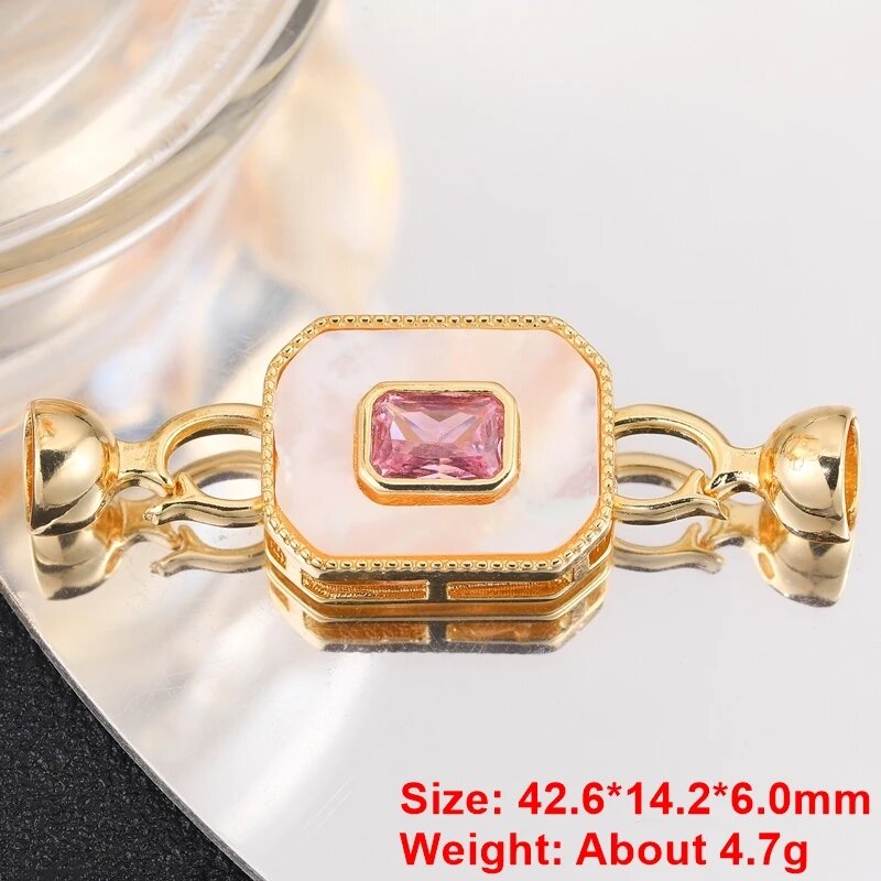 Juya позолоченные замки для бижутерии, Gold, 42.6*14.2*6.0mm, 4.7g