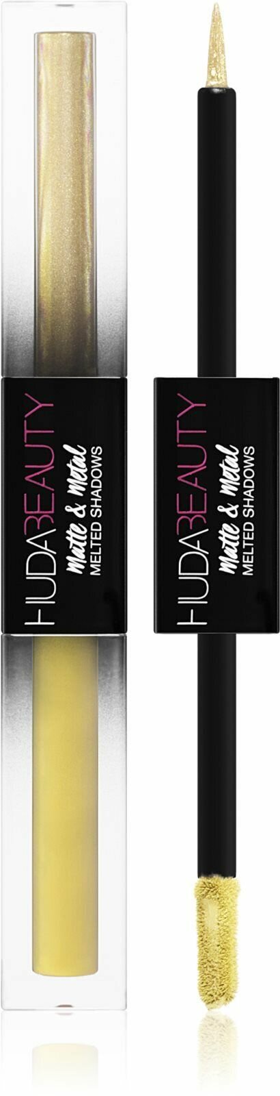 Huda Beauty Matte & Metal Melted жидкие тени для век оттенок Limelight & Gold Chains 2x2 ml
