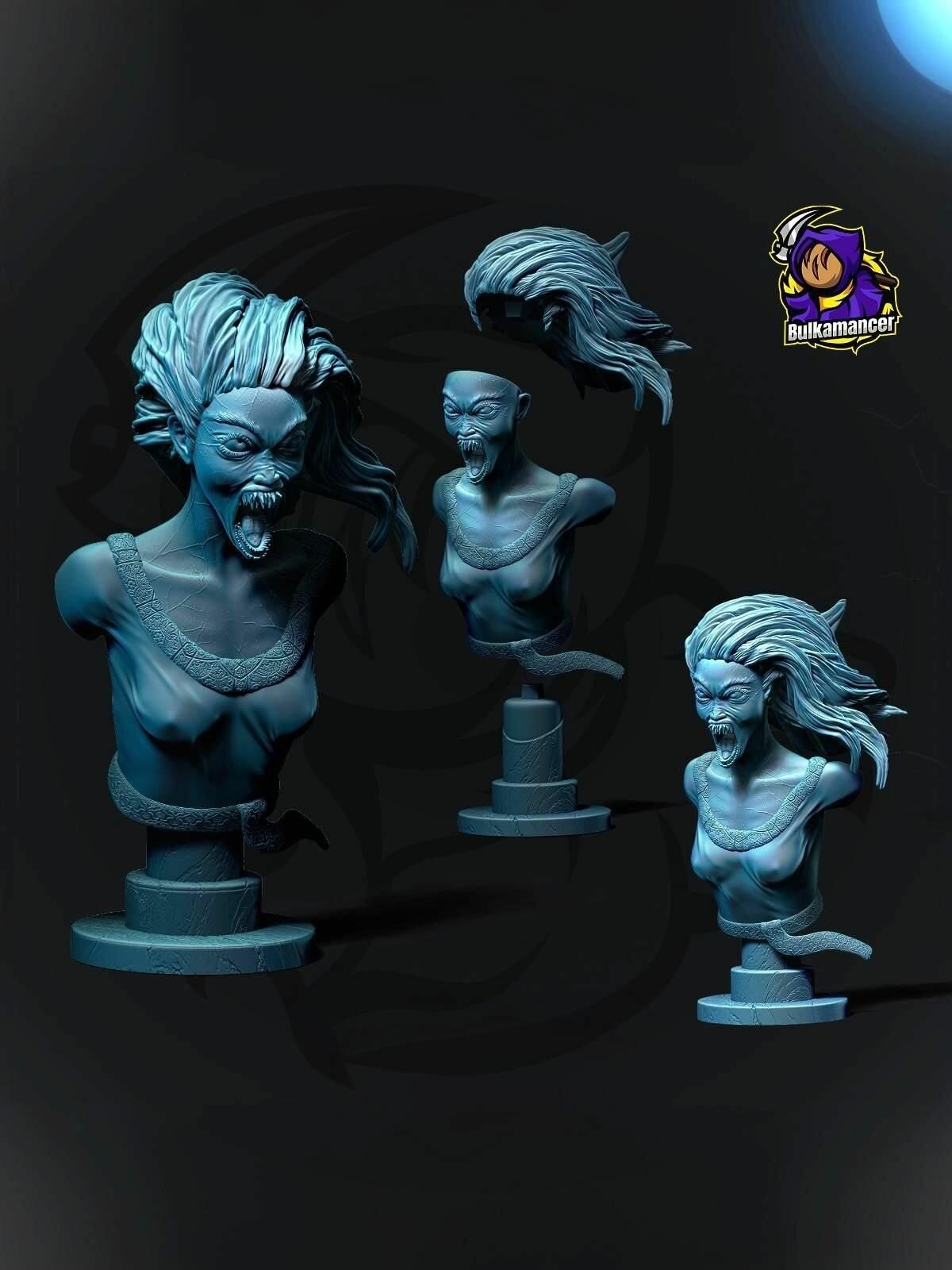 Модель бюст для покраски Брукса, Bruxa (Witcher Series), 155 мм