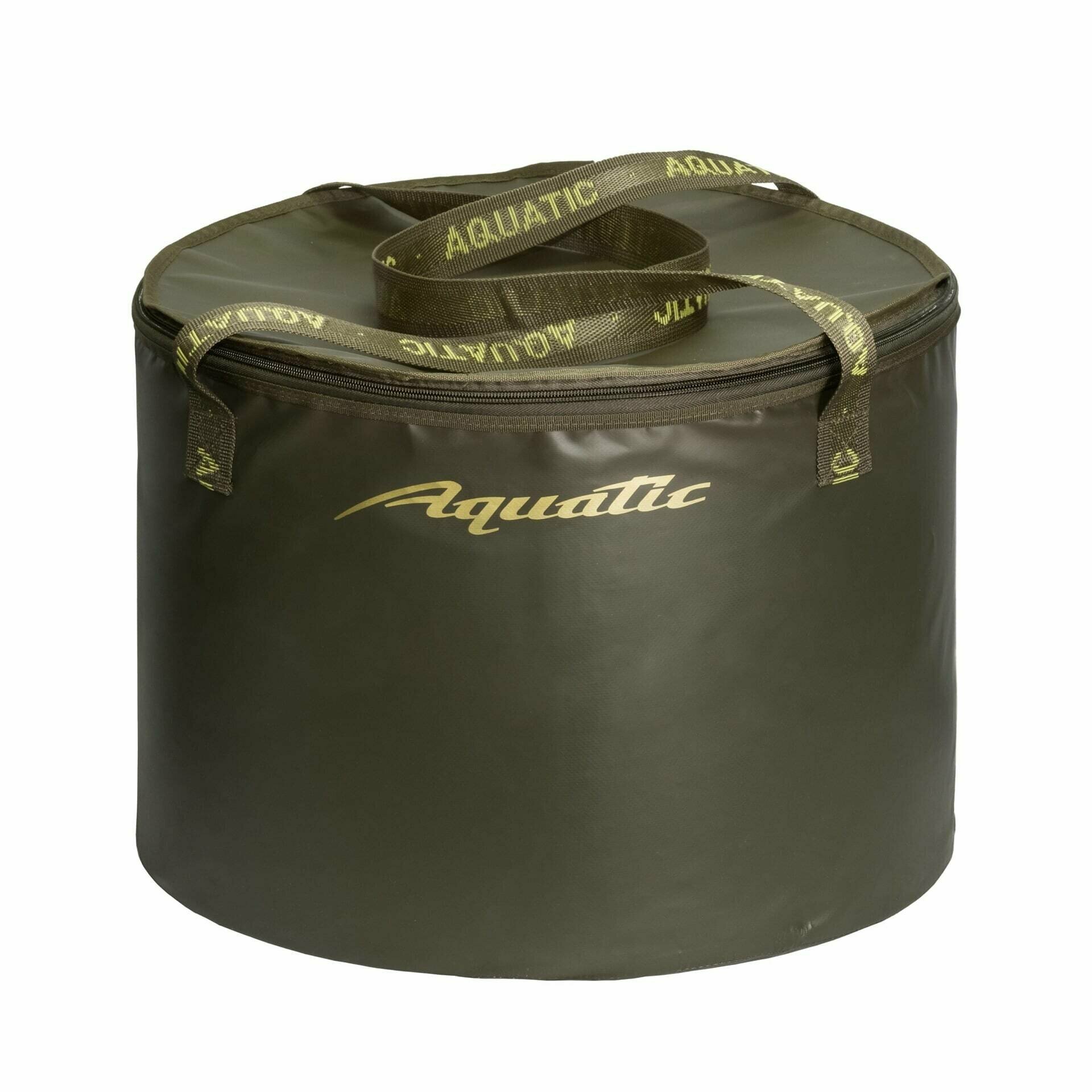 AQUATIC Ведро В-07Х для замешивания корма (герметичное, с крышкой) цвет хаки акватик