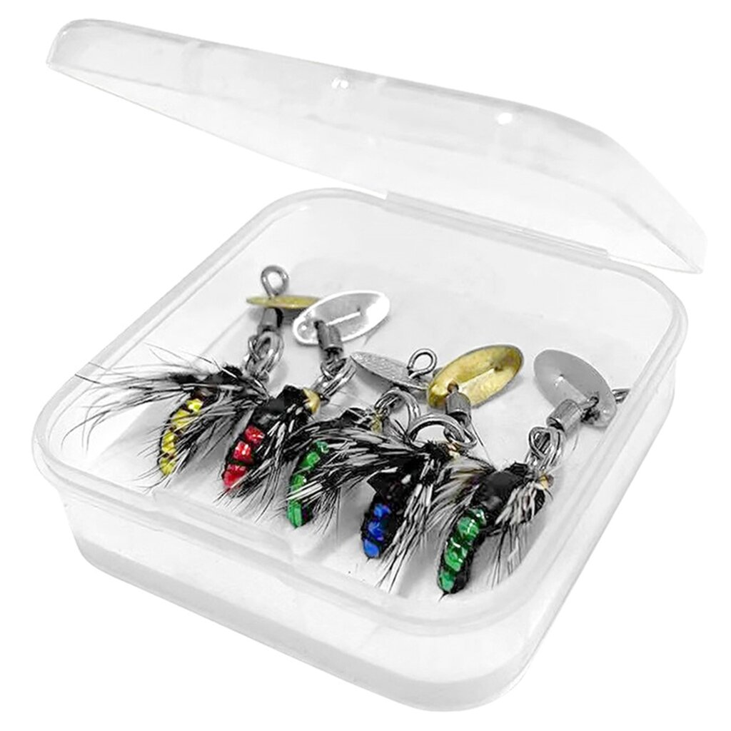 5pcs Fly Fishing Flies Set Insect Flies Fly Fishing Lures Baits Sequins Fishing Hooks Fly Fishing Flies Decoy Baits