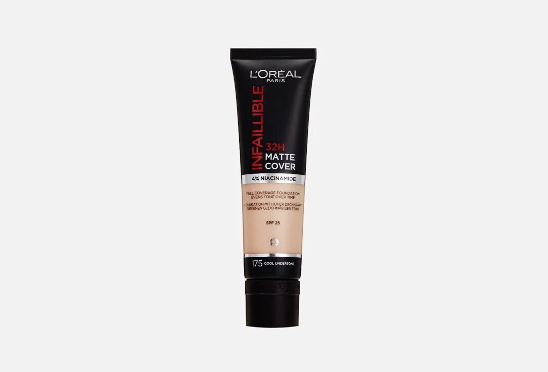Тональный крем SPF 25 L'Oreal Paris Infaillible Matte cover 32H, тон 175 , Песочный, 30 мл