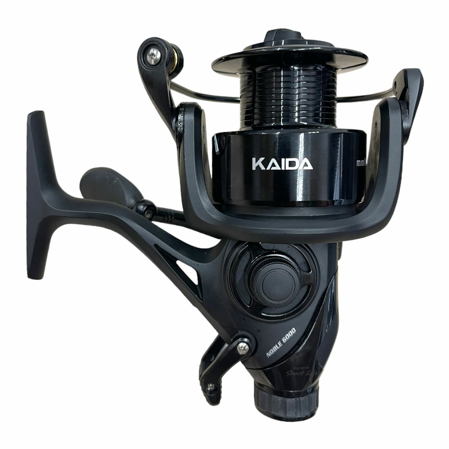 Катушка Kaida Nobel 5000 5+1 с байтранером кайда на фидер, донку, закормочная