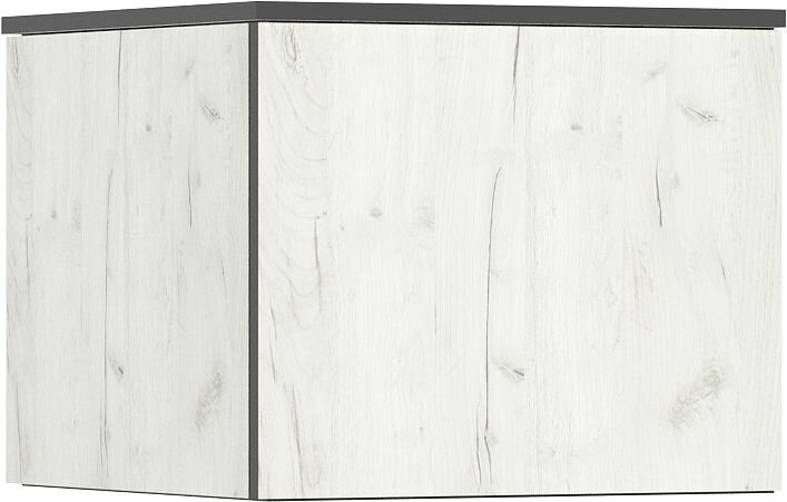 Норд Антресоль к пеналу угловому (Дуб Крафт Белый) (Миф)