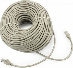 Шнур соединительный Patch Cord, UTP 5e кат 50м, многожильный PP12-50M, серый, Cablexpert