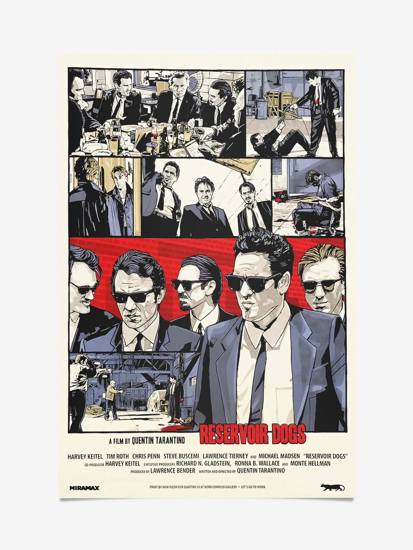 Постер (плакат) по фильму Тарантино: Бешеные Псы 40x60 см. от Poster4me