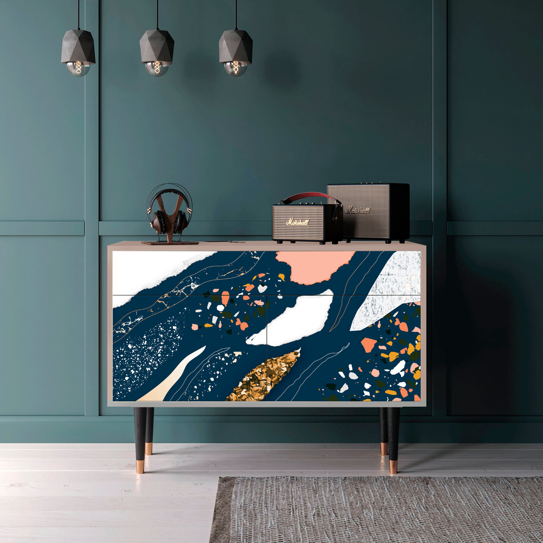 Комод - STORYZ - BS4 Nude Iceberg, Размер - 115 x 85 x 48 см, Цвет корпуса - Бежевый