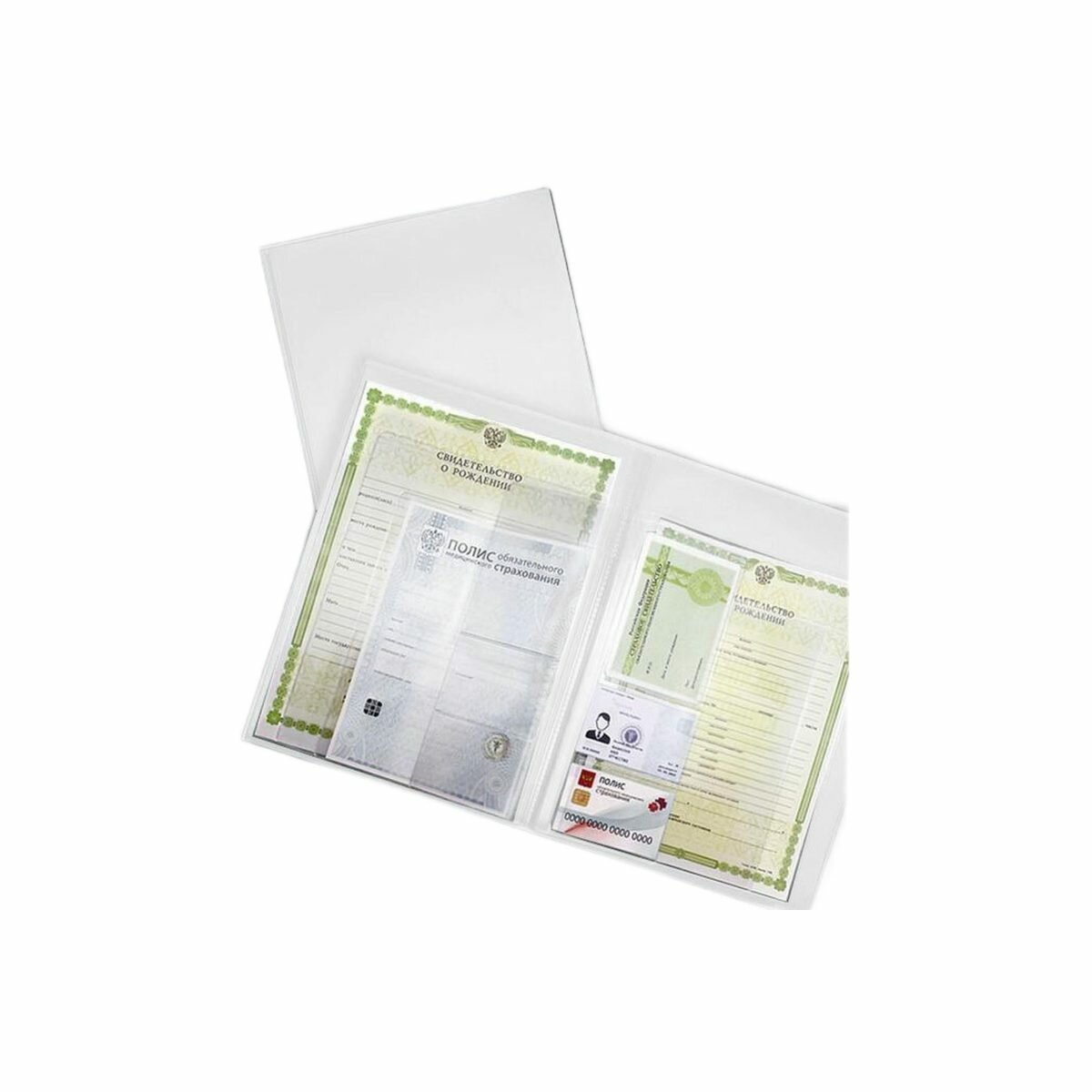 Папка файловая для семейных документов Выбор есть (А4, 11 вкладышей) прозрачная (2162562)