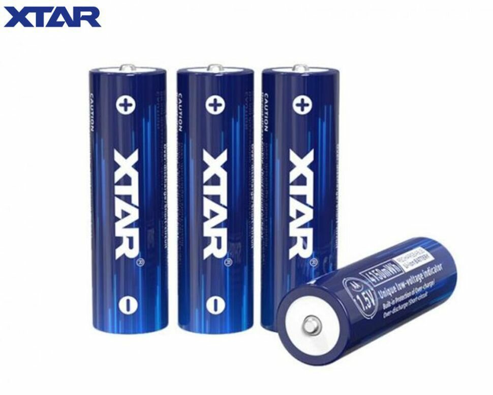 Аккумулятор Xtar AA 1,5В 4150mWh/2500 mAh 4шт.