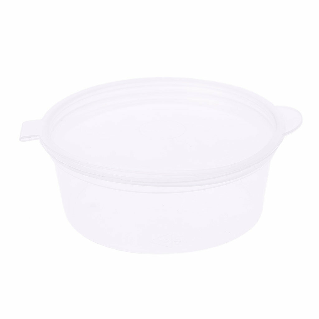 10шт Одноразовых Прозрачных Пластиковых Стаканчиков Для Соуса И Чатни, Контейнер Для Хранения Слизи, Коробка Wi