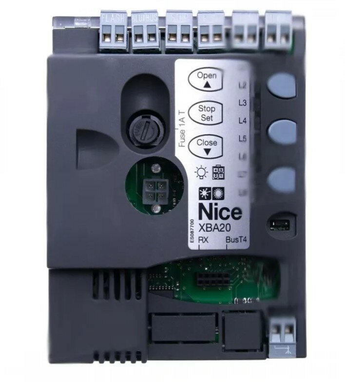 Блок управления автоматическим шлагбаумом NICE XBA20 используется в SBAR