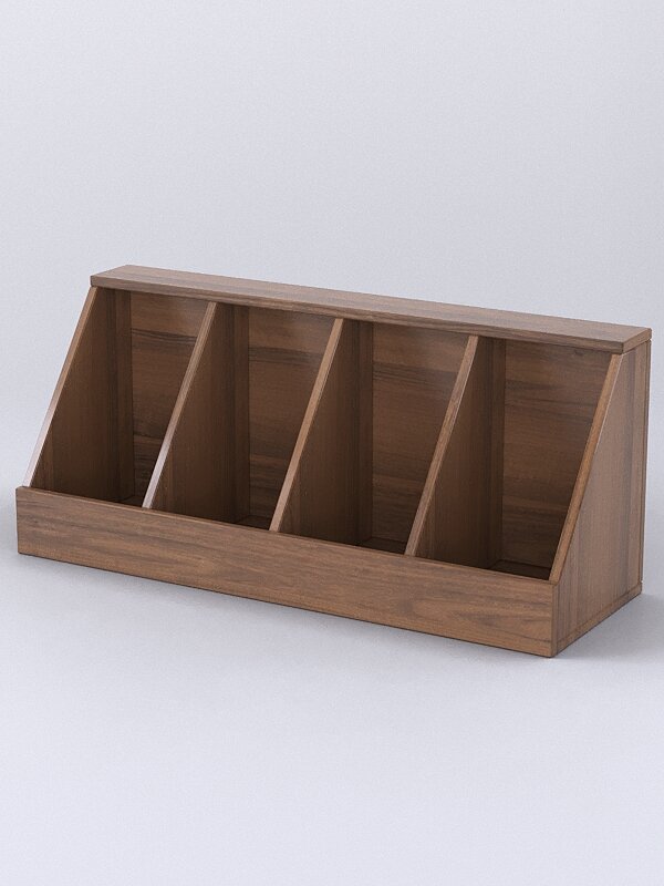 Конфетница №1 на полку для стеллажа, Орех. Производитель товара - компания Westcom.