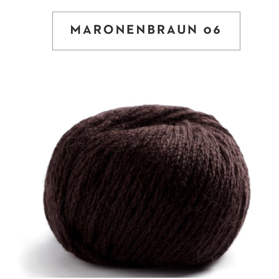 Puno /Пуно/ пряжа Lamana (60% альпака, 40% шерсть мериноса сверхтонкая), 50г/60м (06, *, maronenbraun (каштаново-коричневый), коричневый)