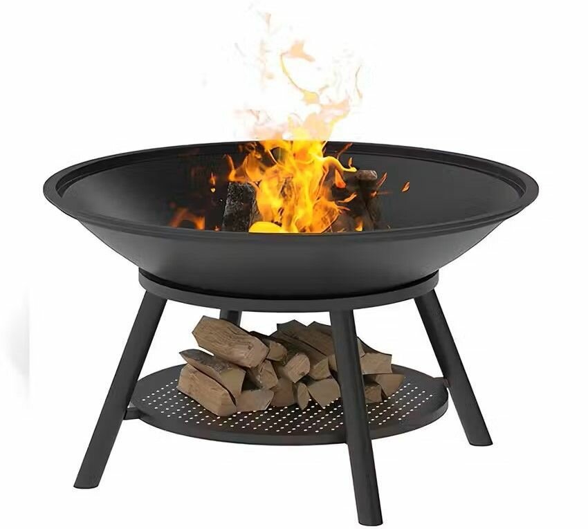 Чугунная Костровая чаша Fantastic 1000 Престиж (чаша + подставка престиж +крышка)