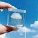 Настольное украшение Crystal Rain Cloud Cube