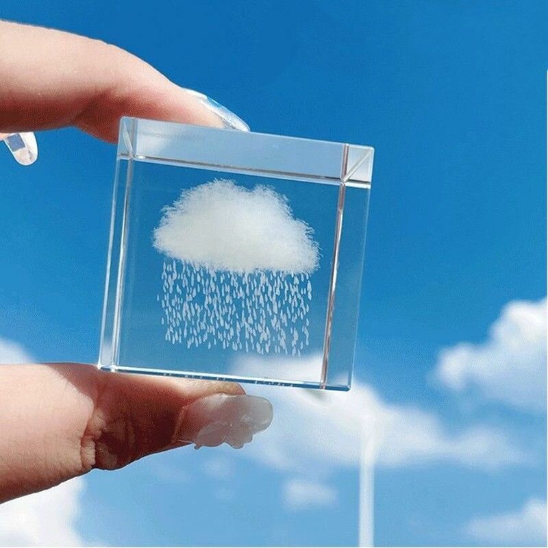 Настольное украшение Crystal Rain Cloud Cube