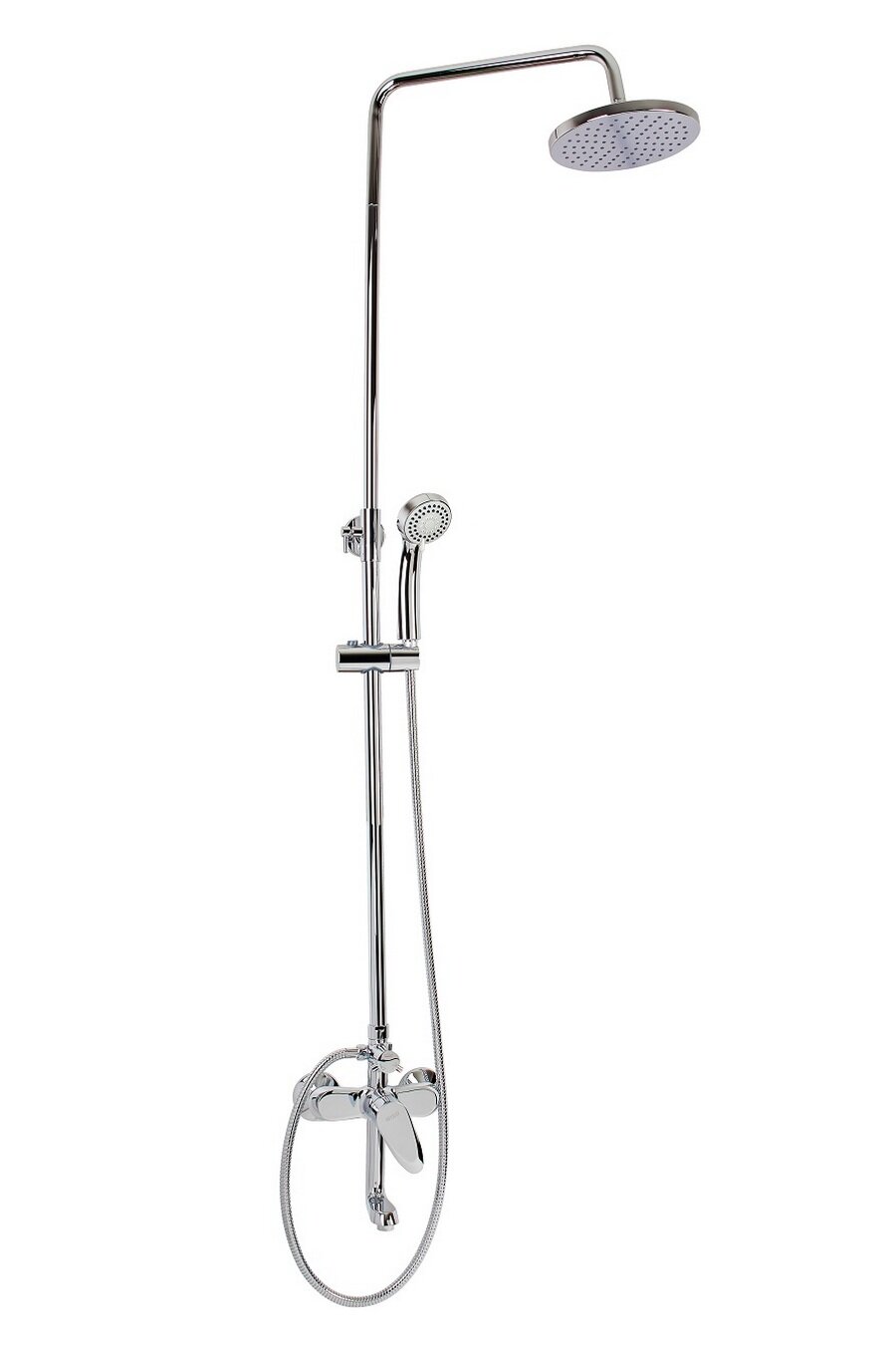 Стойка Душевая Оптима О5182 со смесителем, 35 мм, короткий нос