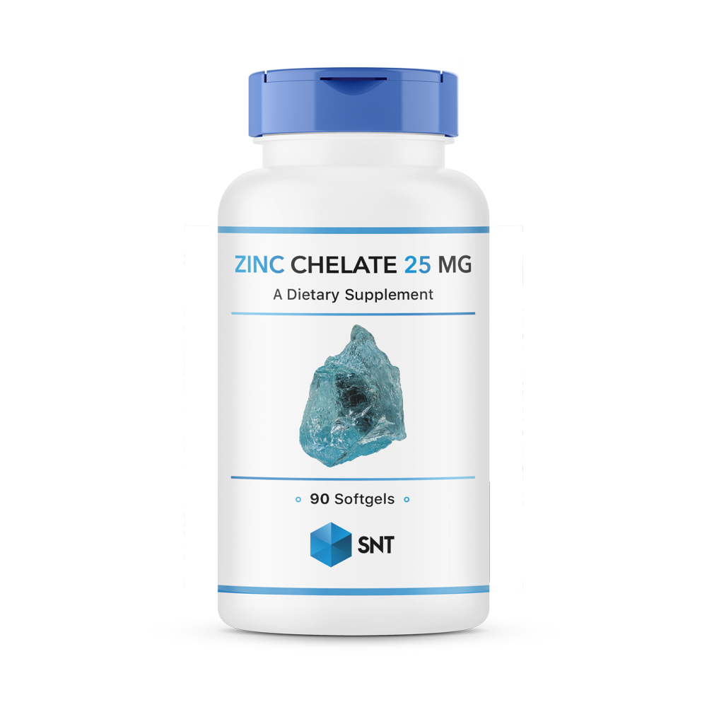 SNT Zinc Chelate Цинк Хелат 25 мг 90 софтгель