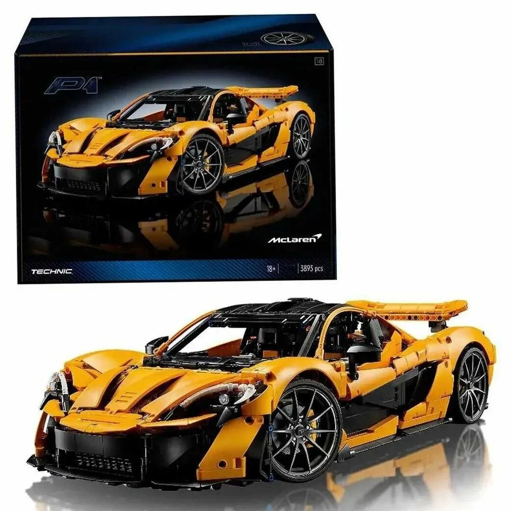 Конструктор Technic спортивная машина "McLaren P1" Макларен гоночный 3893 деталей суперкар