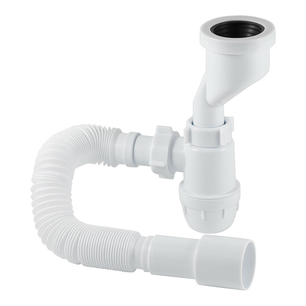 Сифон для писсуара АНИ пласт 32х40/50 с отводом с соединением 40/50 мм (U1016)