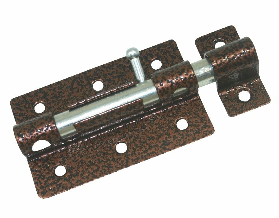 Задвижка дверная 3Д-09 пол. медь