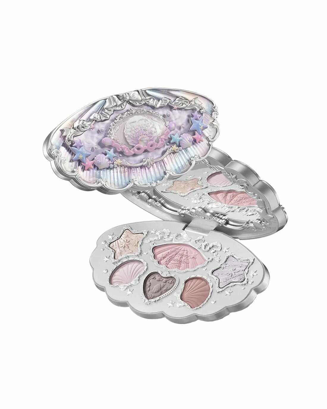 Палетка теней Flower knows Shell's Jewel 01 Moonlight Pearl