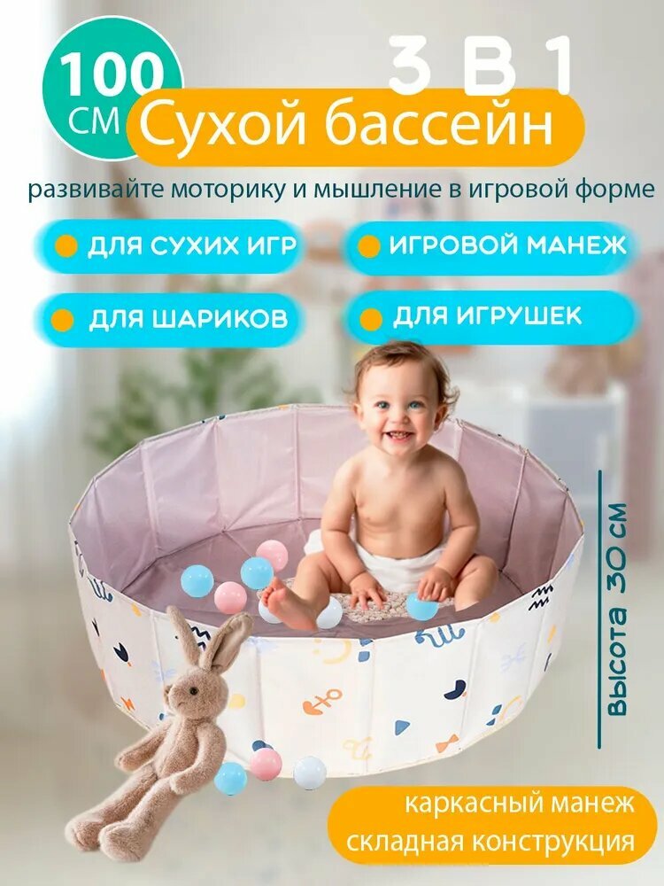 Детский сухой бассейн . 100х30 см. без шариков. манеж. Детский сухой бассейн . 100х30 см. без шариков. манеж.