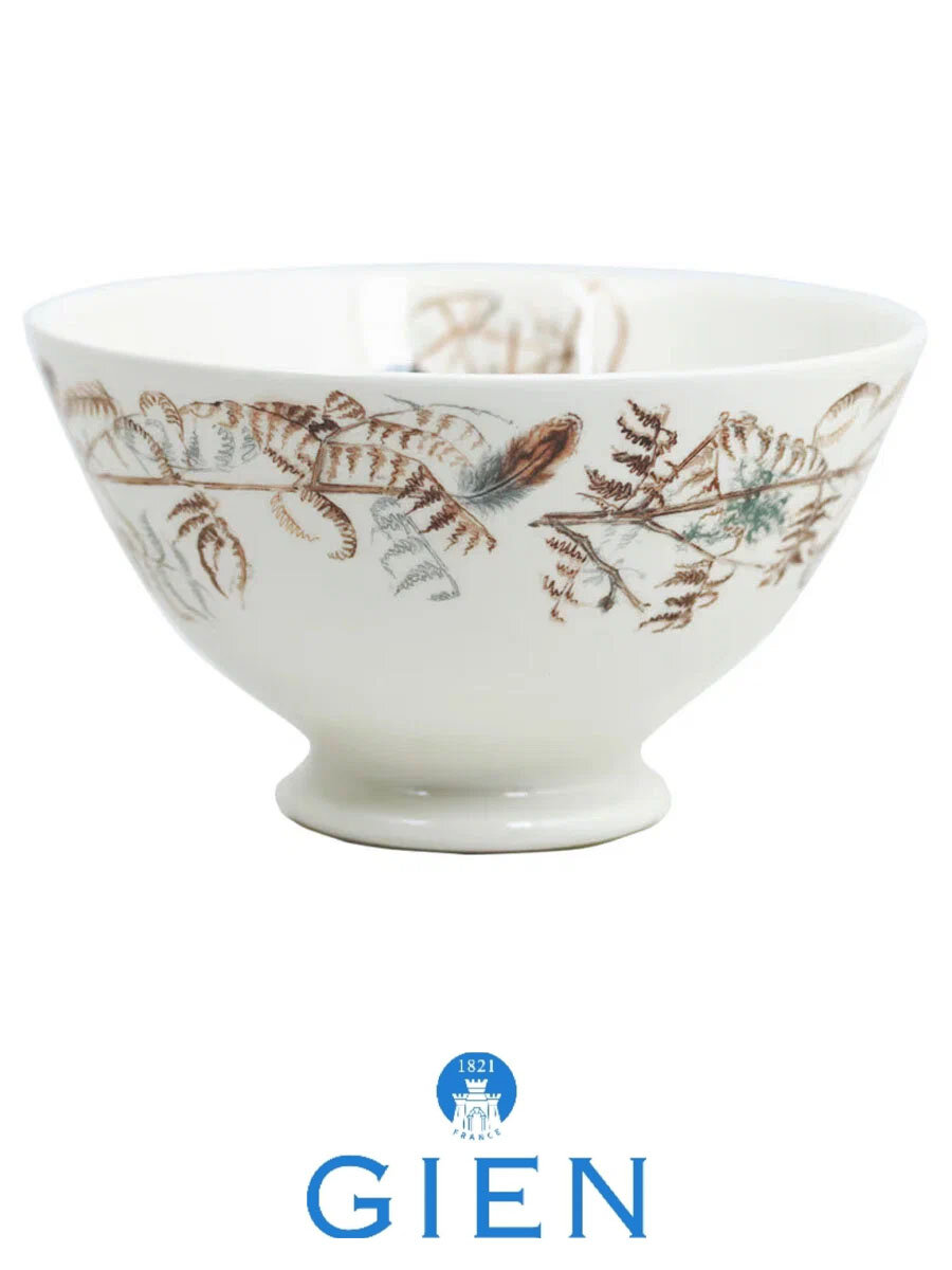 Салатник Gien Sologne 15,5 см, белый, 700 мл, фаянс с рисунком, 1 шт.