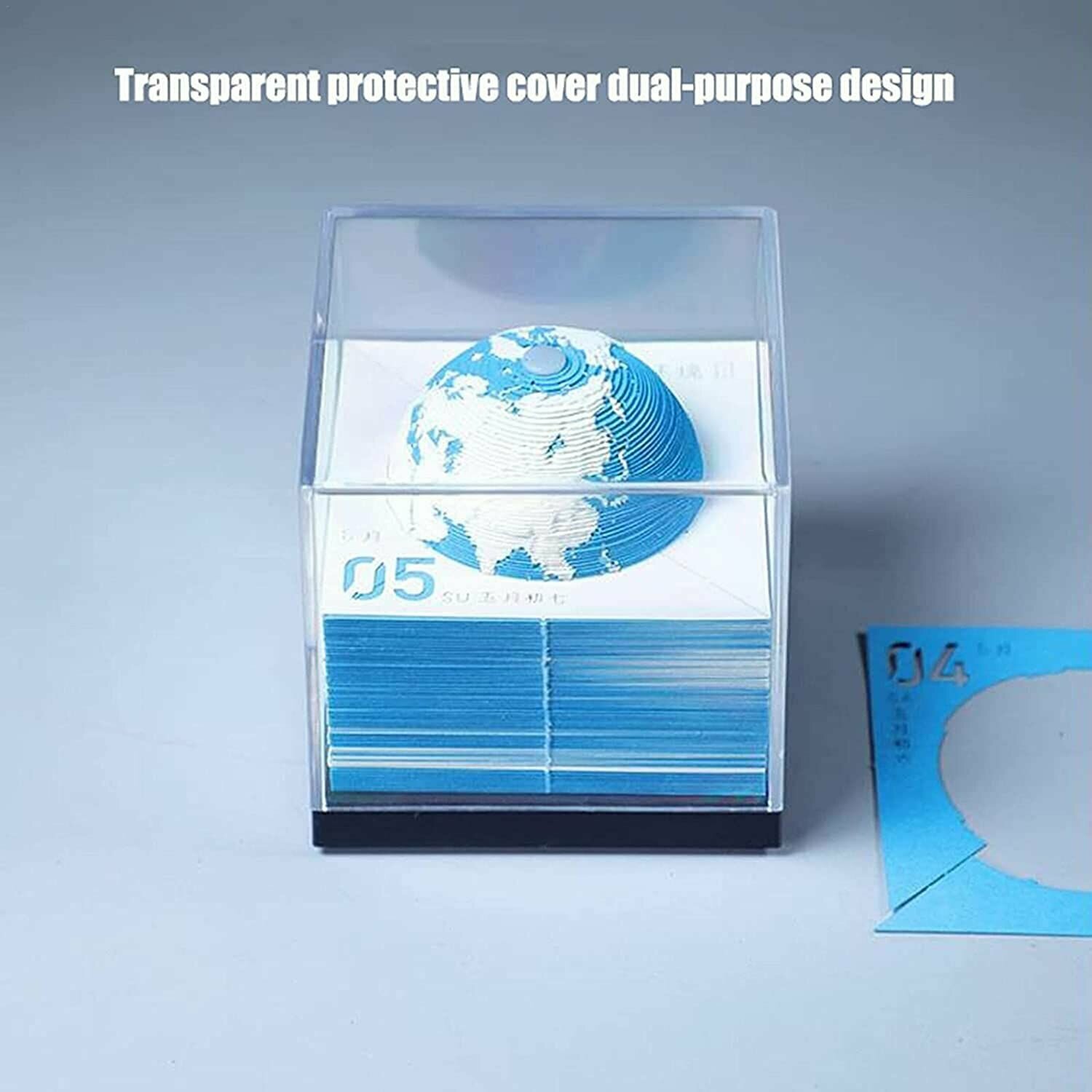 YOYO, 3D-модель Земли, настольный календарь, инновационный бумажный календарь-скульптура для домашнего офиса, 3,5 дюйма