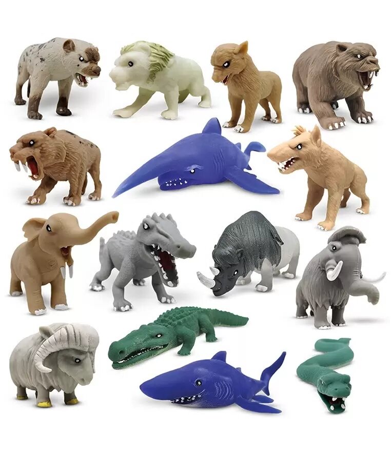 Фигурки-тянучки Sbabam Животные. Доисторические хищники, в ассорт. 6-СN23