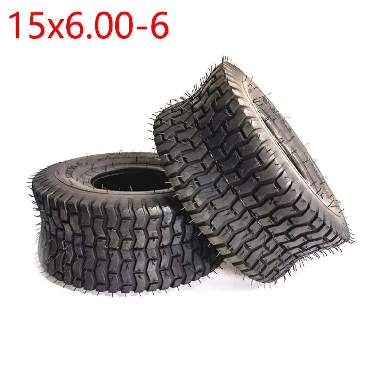 Бескамерная шина 15x6,00-6, вакуумная шина 15X-6 для газонокосилки, тележки для гольфа, вездехода, багги, квадроцикла, карт, фермы, запчасти для колес транспортных средств