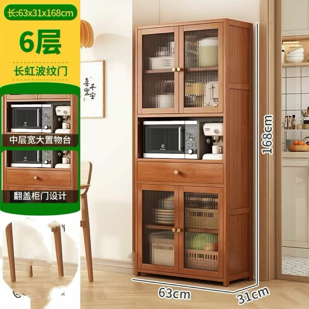 Буфет из массива дерева от пола до потолка, бытовая полка, встроенный шкаф для хранения вещей, чайный шкафчик