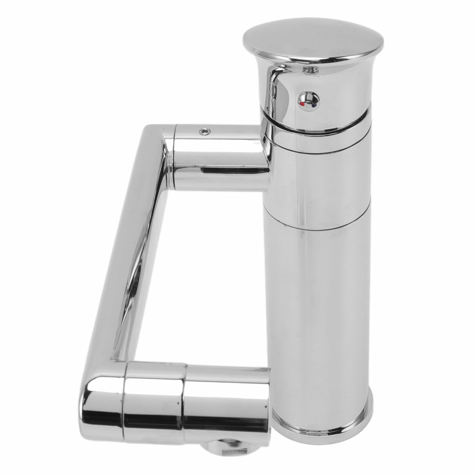 Универсальный смеситель для раковины с металлом и шлангом, G1/2 резьба, серебристый, для кухни и ванной