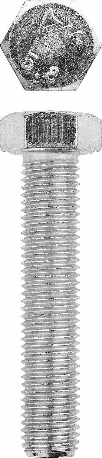 Болт ЗУБР ГОСТ 7798-70, кл. пр.5.8, M16 70 мм, цинк, 5 кг 303080-16-070