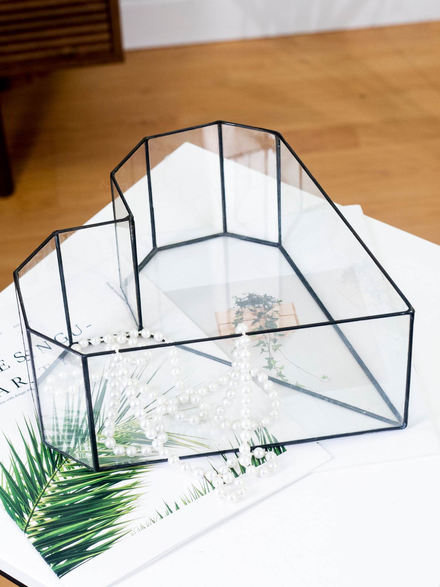 Geo Glass: Флорариум "Сердце" , прозрачное кашпо из стекла , органайзер для хранения