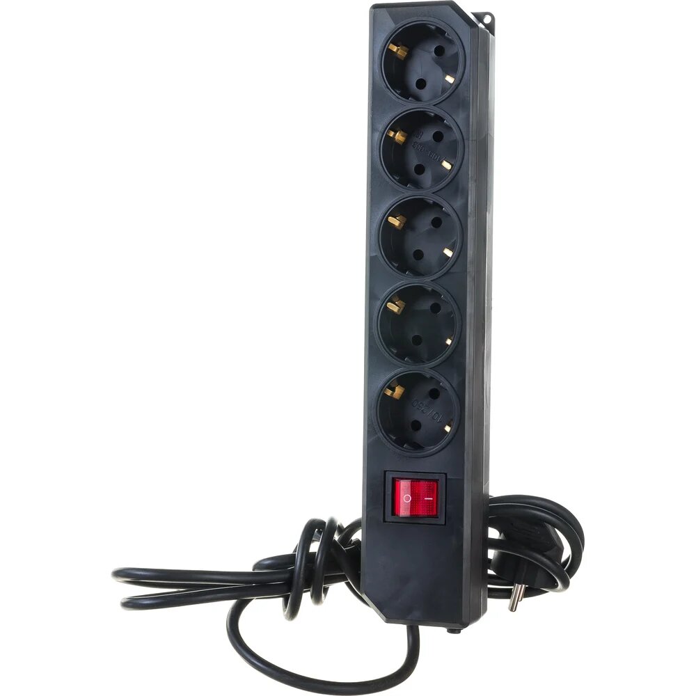 Сетевой фильтр Gigant с заземлением ПВС 3x0,75 5 гнезд 3м 80096